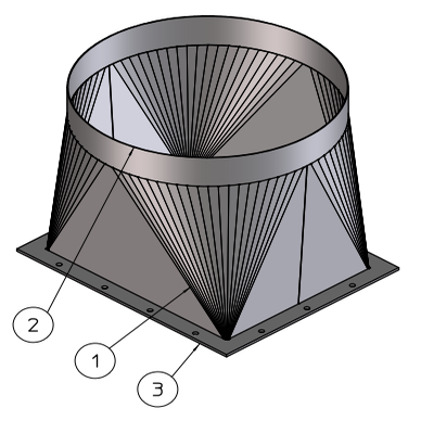 Conical piece fan outlet | Ottevanger