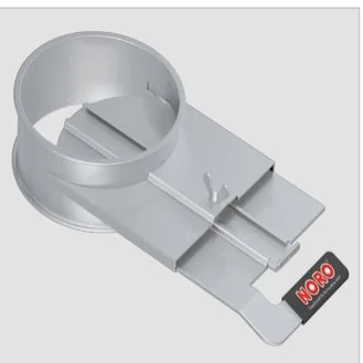 Pipe regulator gates ø250x2 mm SS304 | Ottevanger