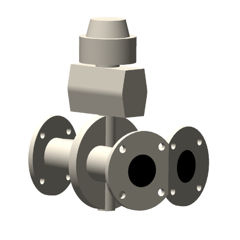 Flap diverter RD80 two-way with actuator | Ottevanger